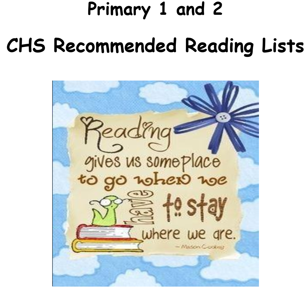 Recommended Reading lists for English Language