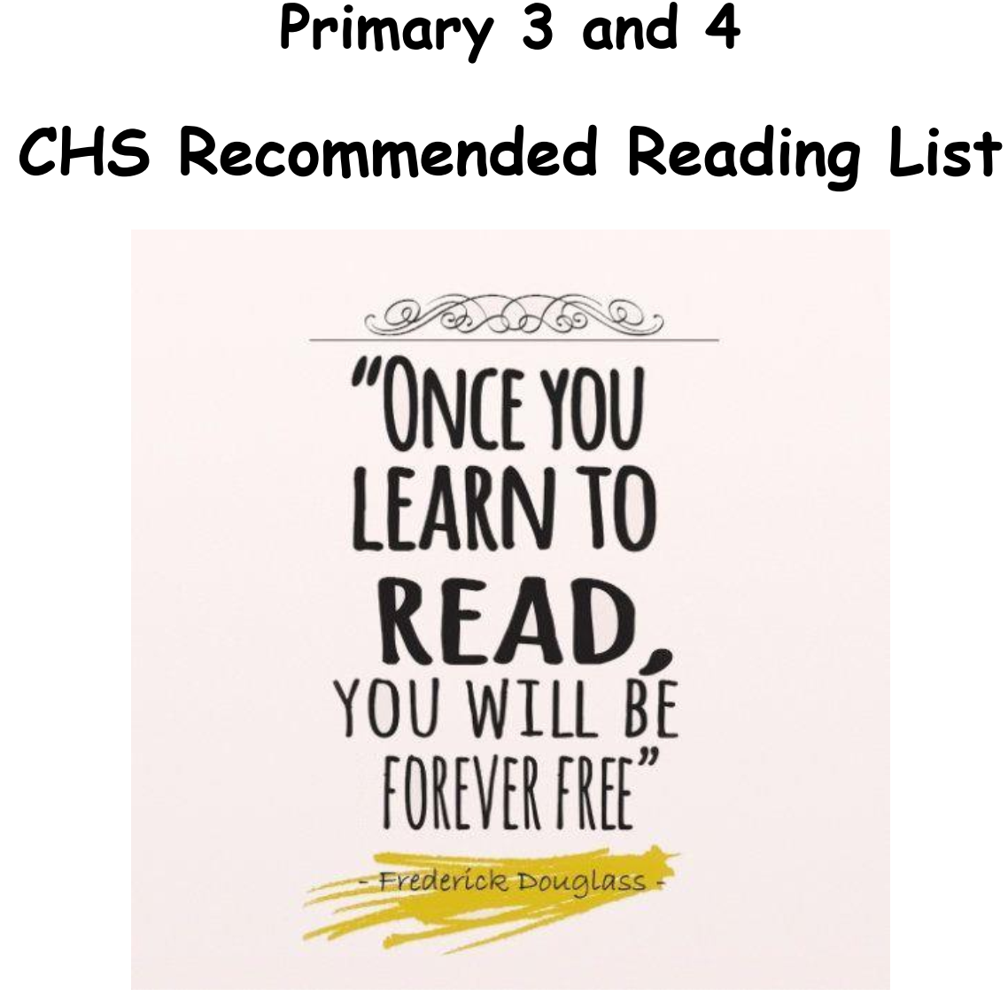 Recommended Reading lists for English Language